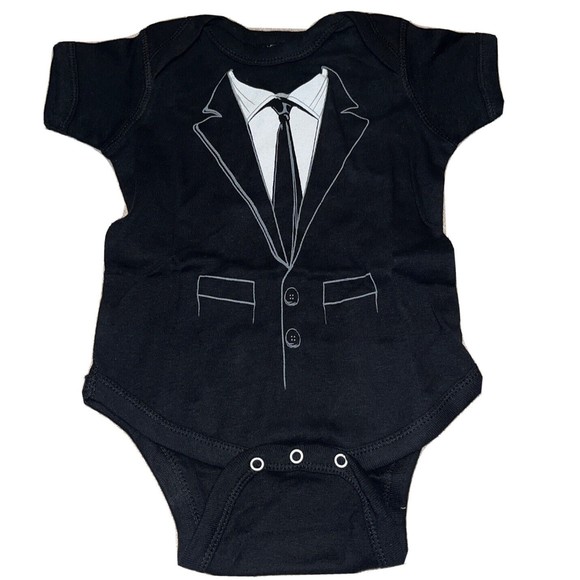 MAD Engine | One Pieces | Tuxedo Baby Romper Infant Snap Suit Size 6 ...